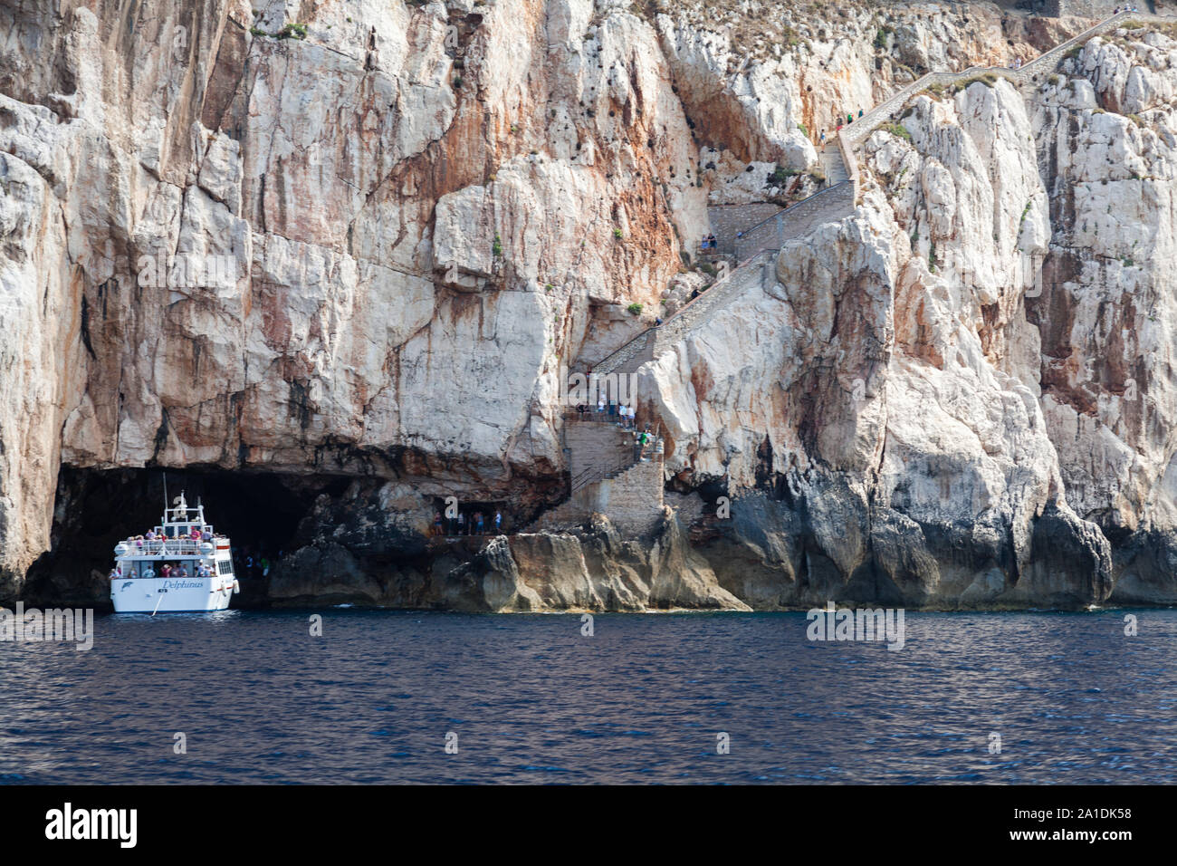 Neptunes Cave Sardinia Stock Photo - Alamy
