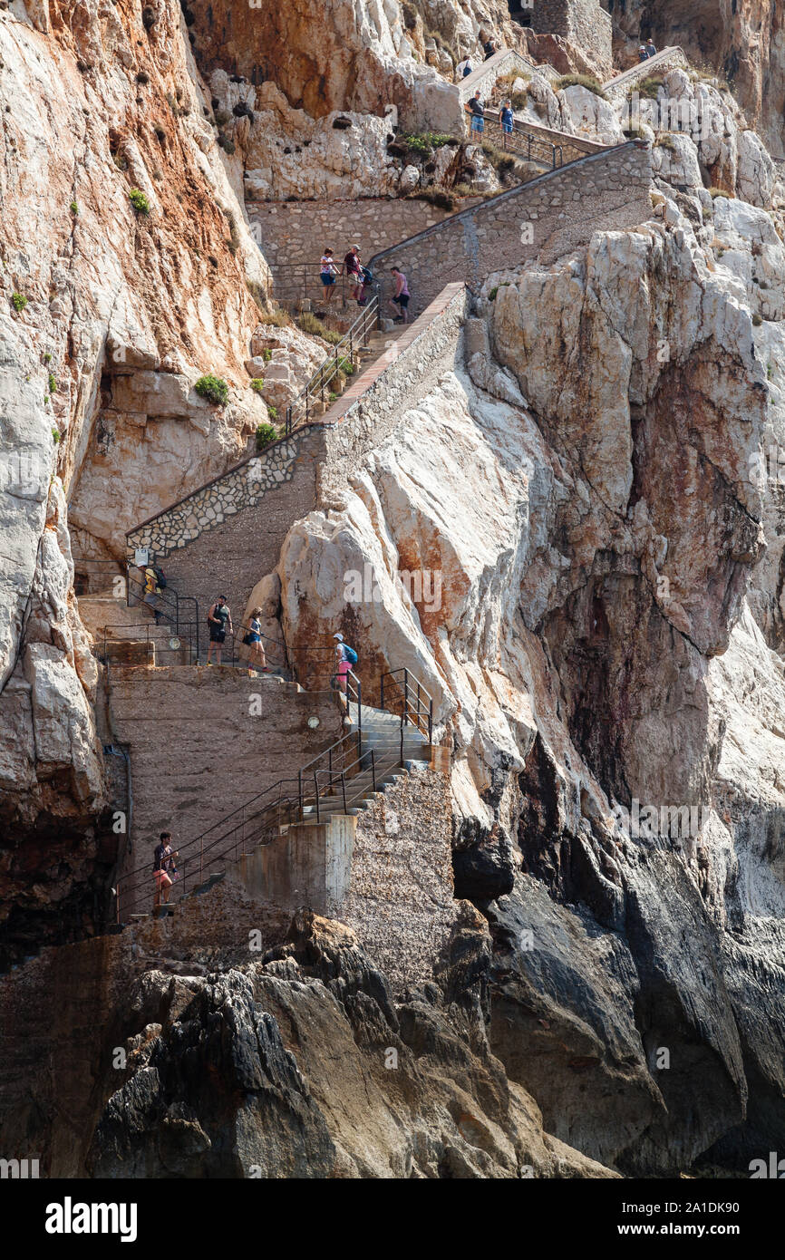 Neptunes Cave Sardinia Stock Photo - Alamy