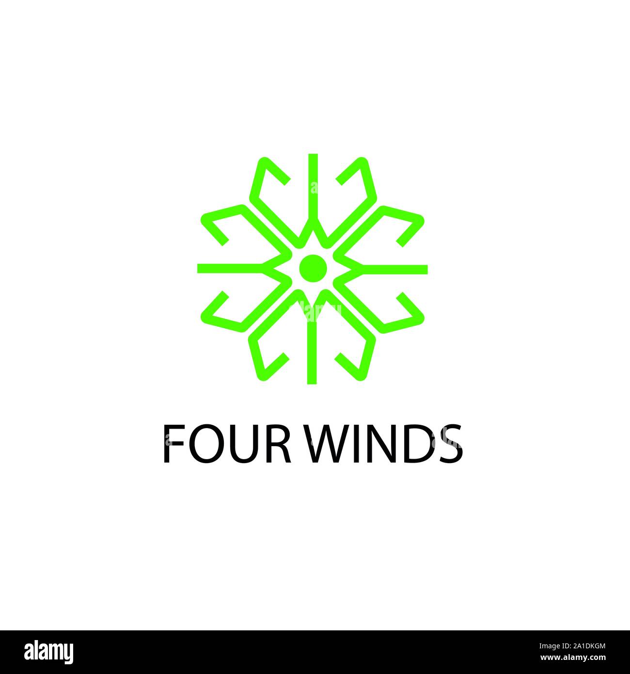 Four wind logo. Wind Energy Logo Template Design Vector - Vector ...