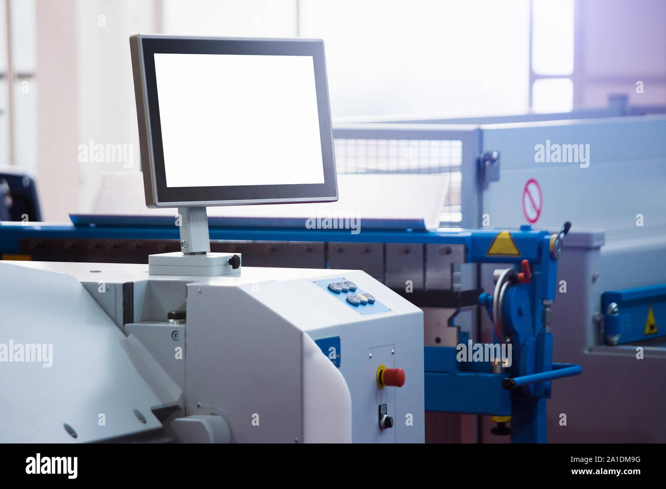 Automatic machine control panel at a smart factory Stock Photo - Alamy