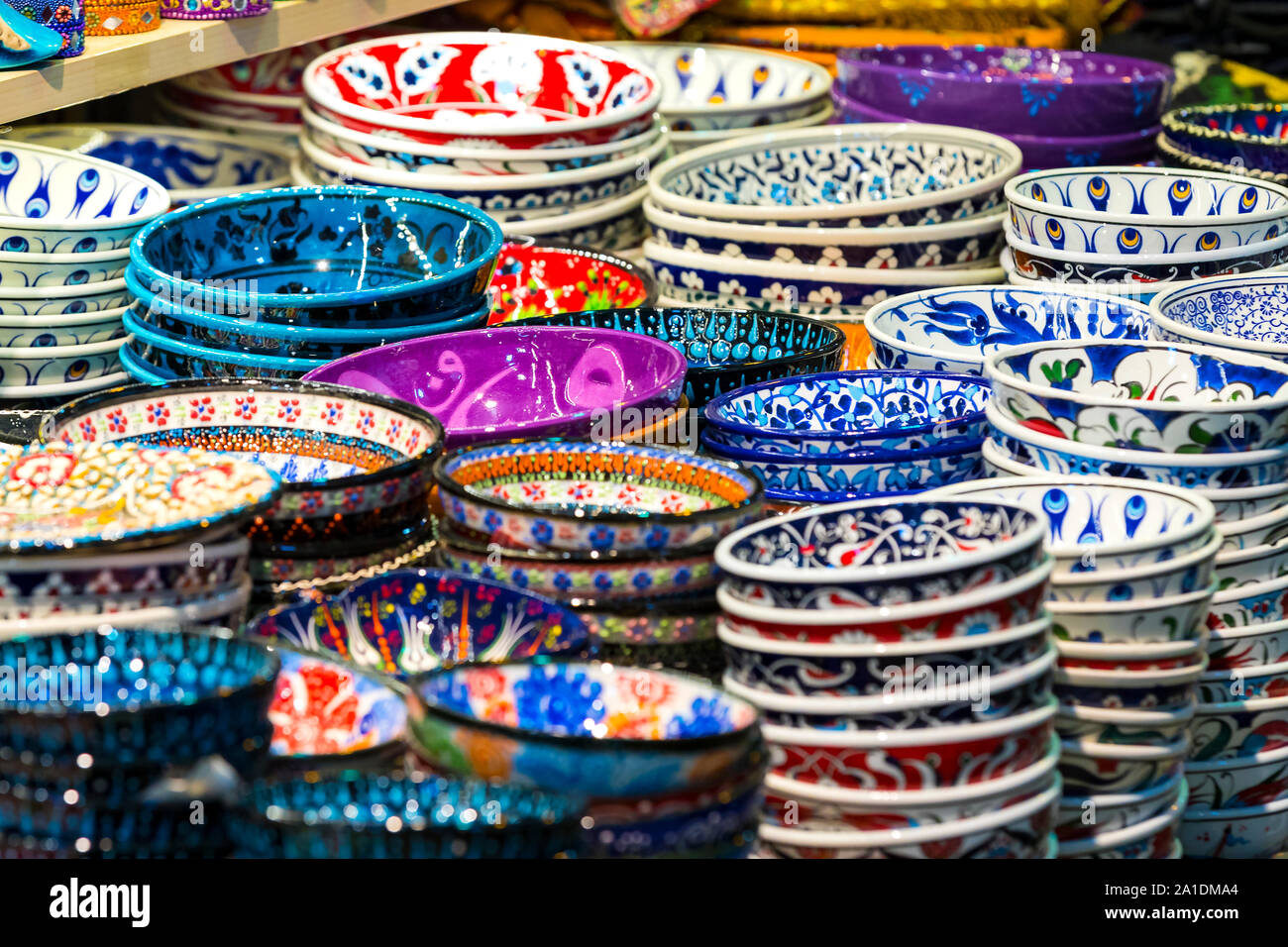 Traditional Turkish decorative ceramics for interior decoration Stock ...