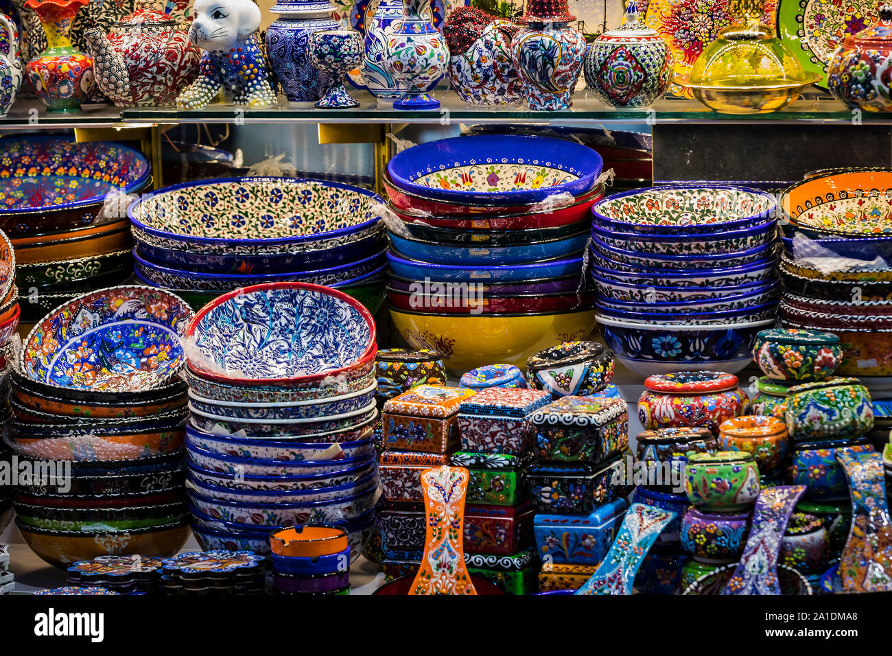 Traditional Turkish decorative ceramics for interior decoration Stock ...