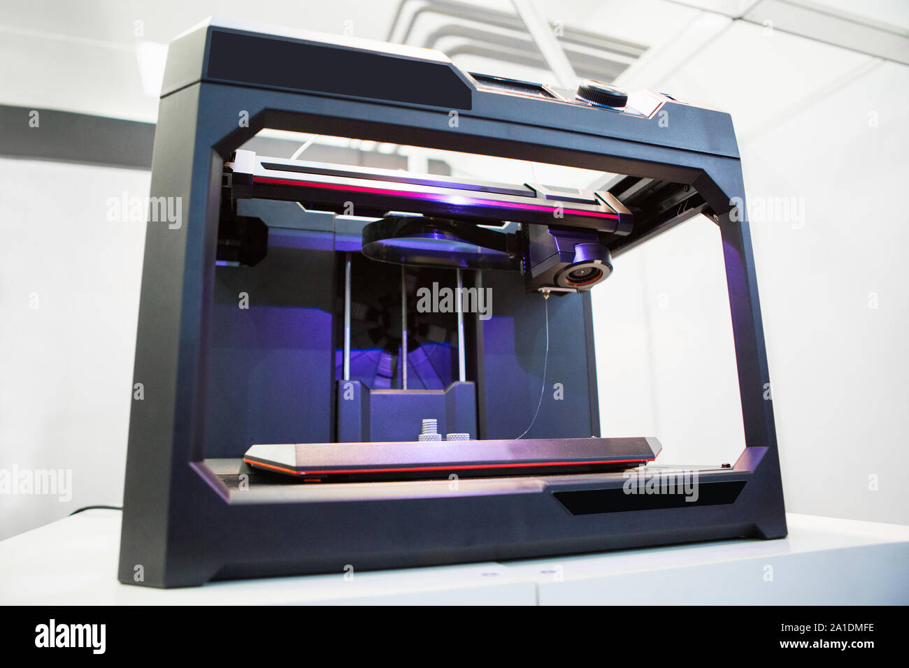 A desktop 3d printer in the laboratory for prints a structure from a ...