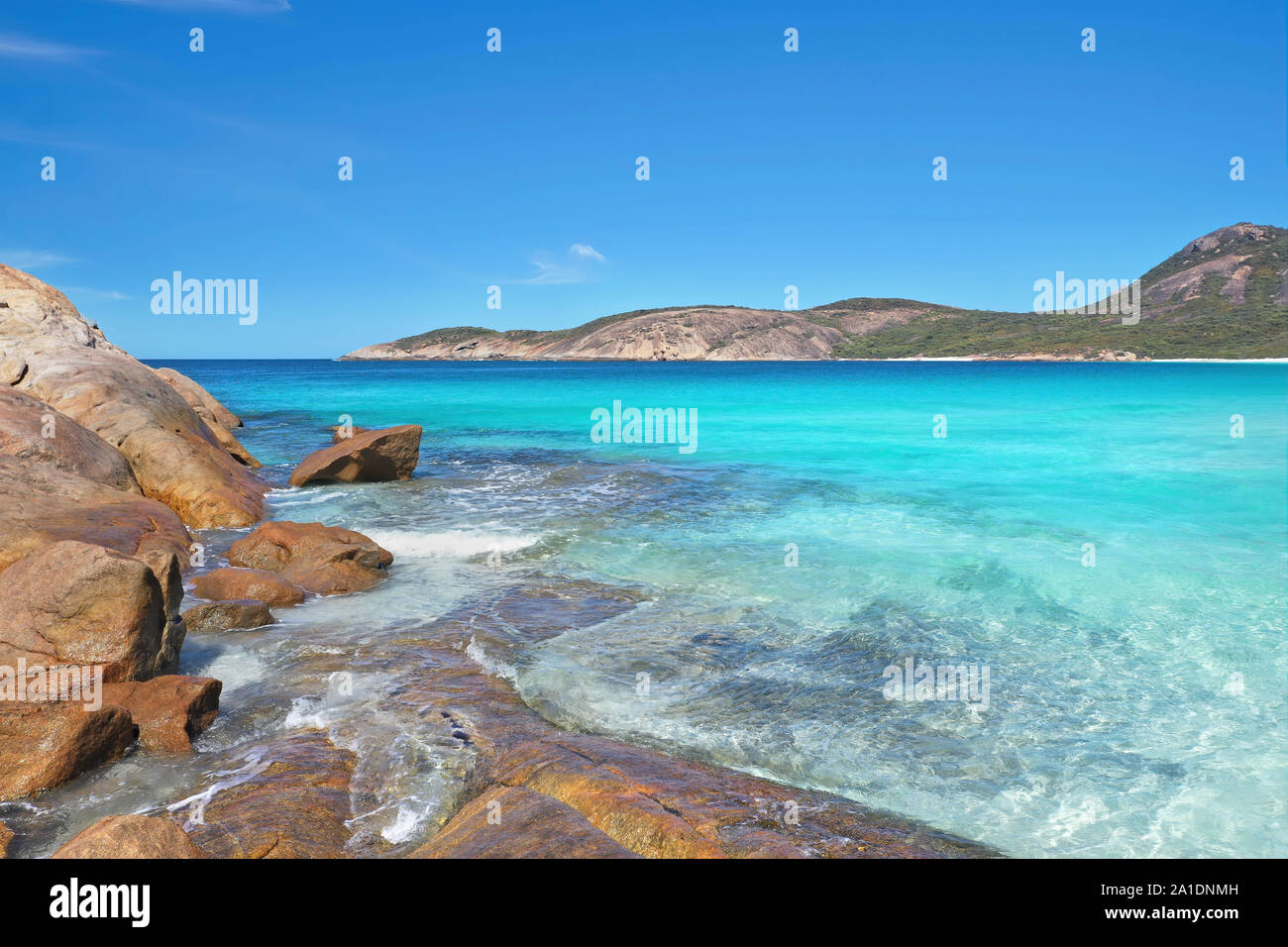 Aerial view of the beautiful beaches at Esperance Western Australia ...