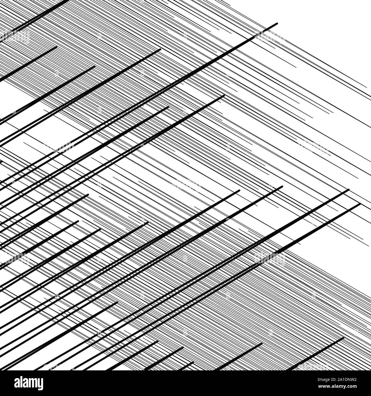 Grid, mesh pattern, texture with dynamic, irregular lines. Intersecting stripes matrix, grating ...