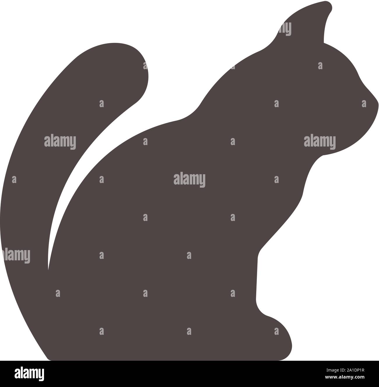 Cat Icon. Concept for Healthcare Medicine and Pet Care. Outline and ...