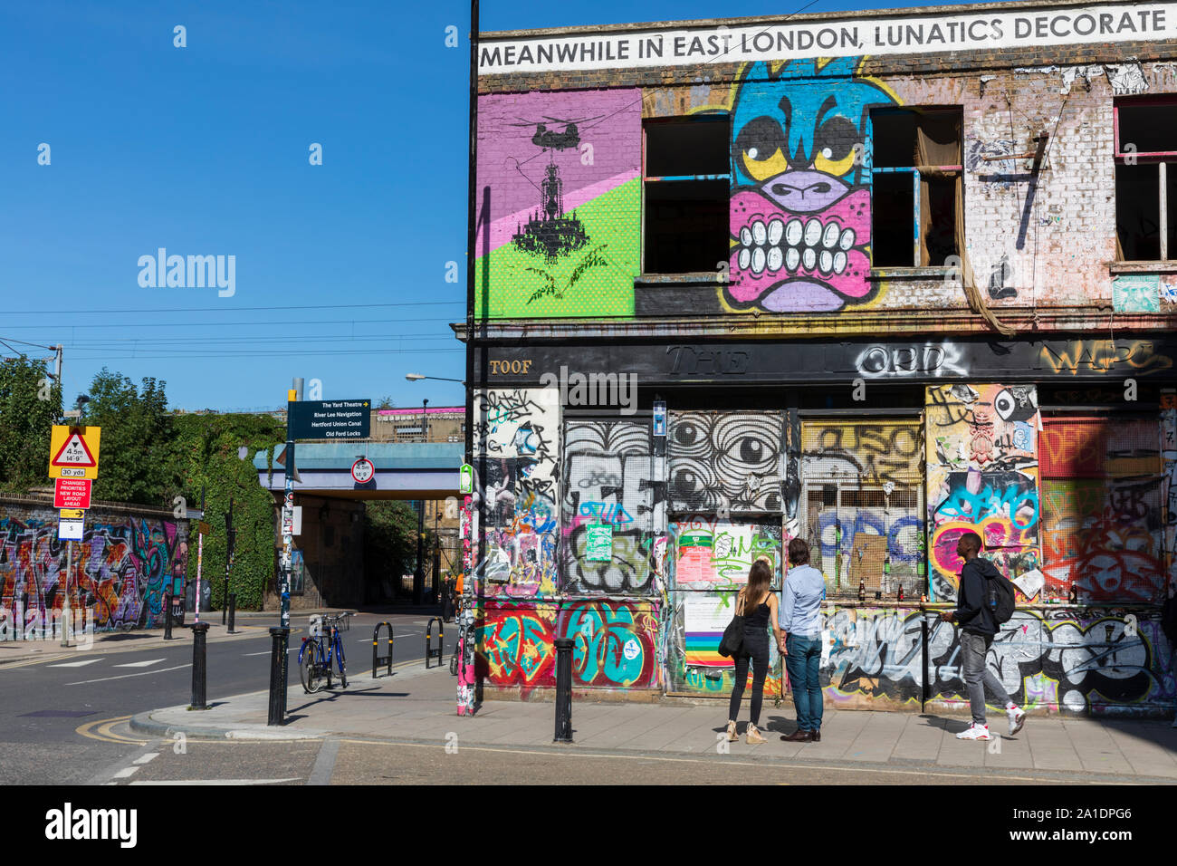 Graffiti and street art in hackney wick hi-res stock photography and ...
