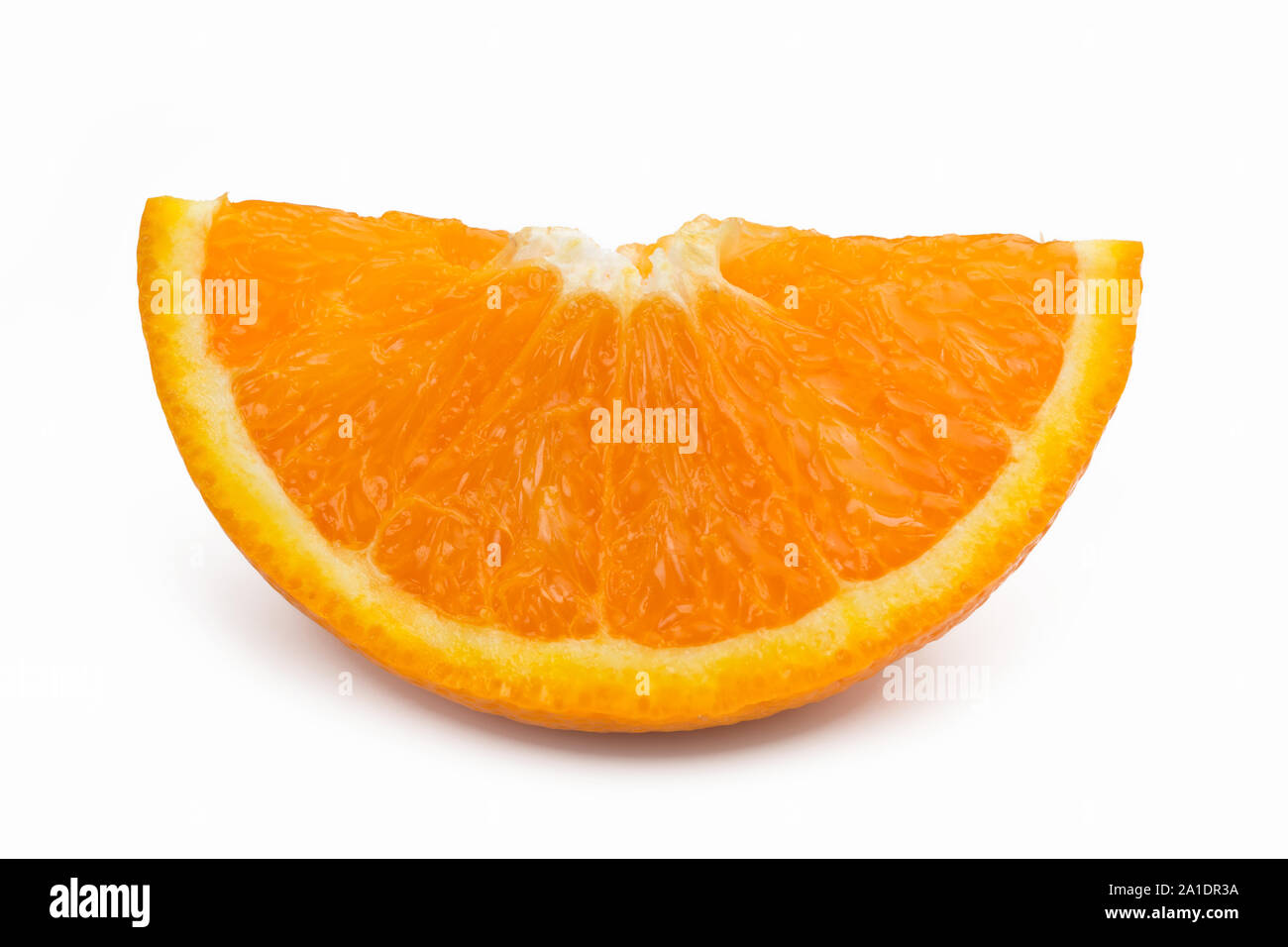 orange cut closeup, isolated on white background Stock Photo - Alamy
