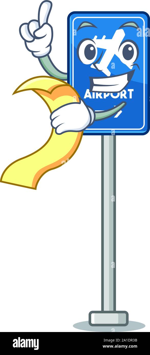 With menu airport sign in the character shape Stock Vector Image & Art ...