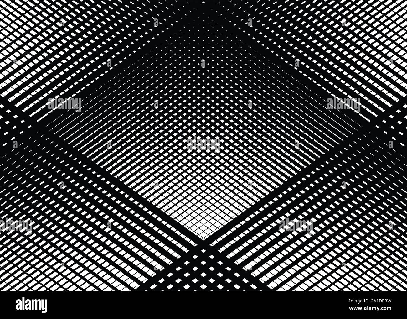 Matrix, grid, mesh pattern of intersecting irregular, dynamic lines ...