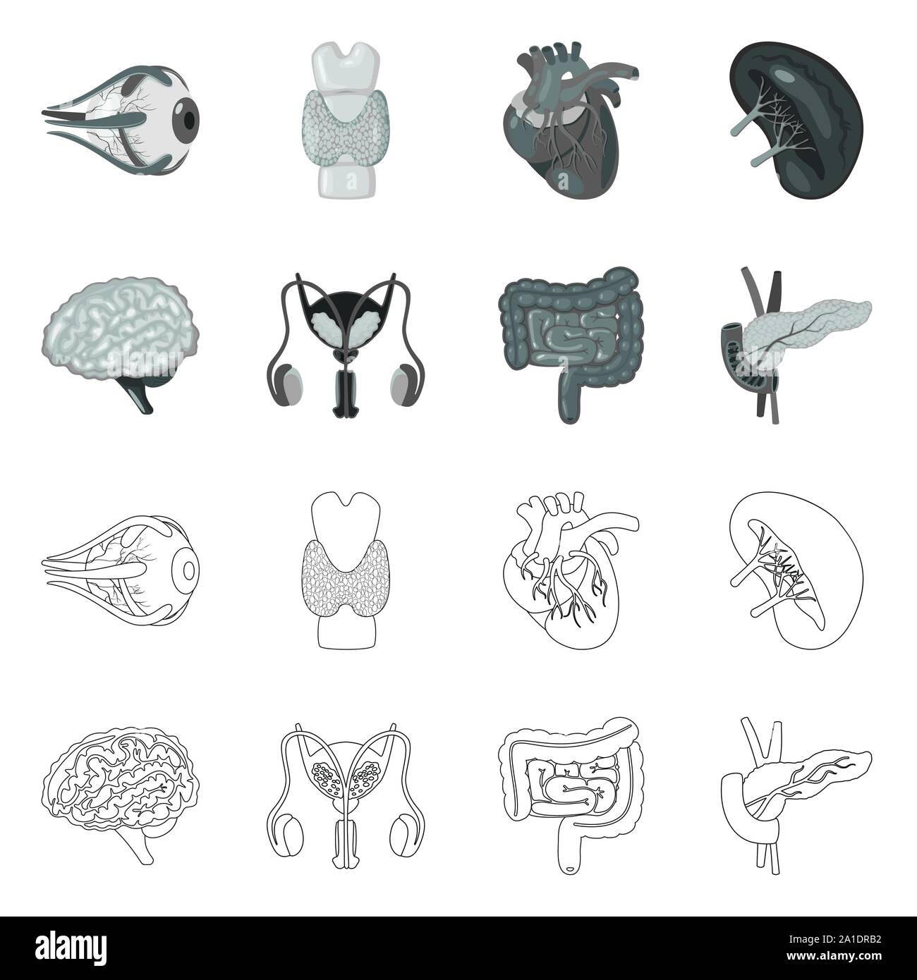 Vector design of biology and scientific logo. Collection of biology and ...