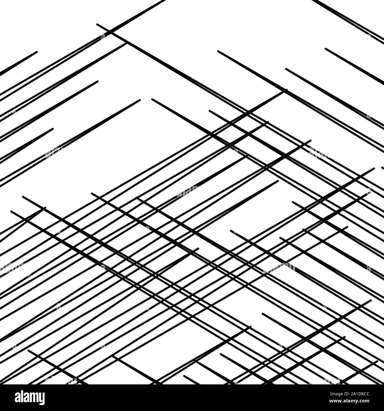 Grid, mesh pattern, texture with dynamic, irregular lines. Intersecting ...