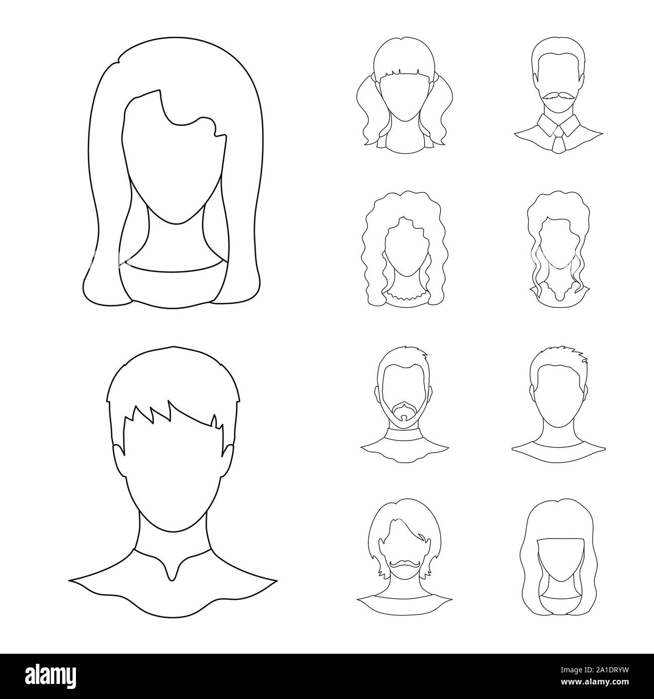 Isolated object of professional and photo icon. Collection of ...