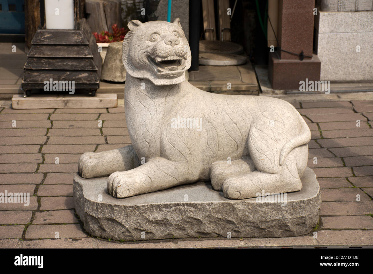Japanese Stone Carving Sculpture