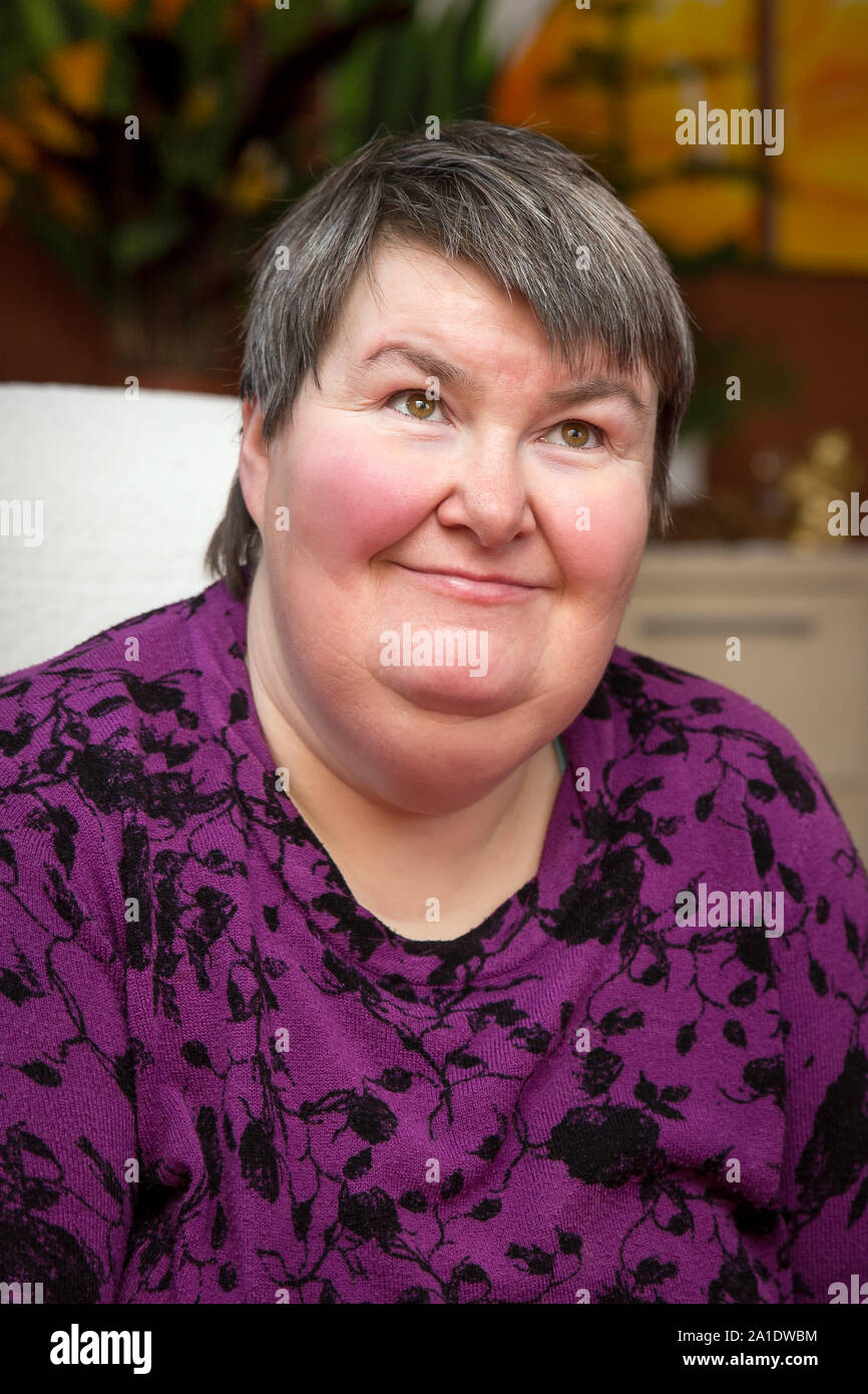 Woman mental disabled portrait hi-res stock photography and images - Alamy