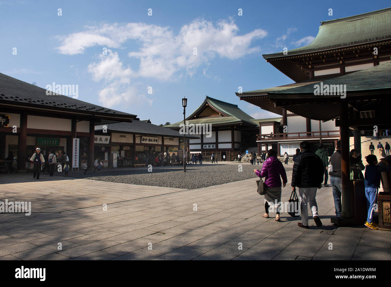 Japanese people and foreign traveler visited praying and Jokoro rite ...