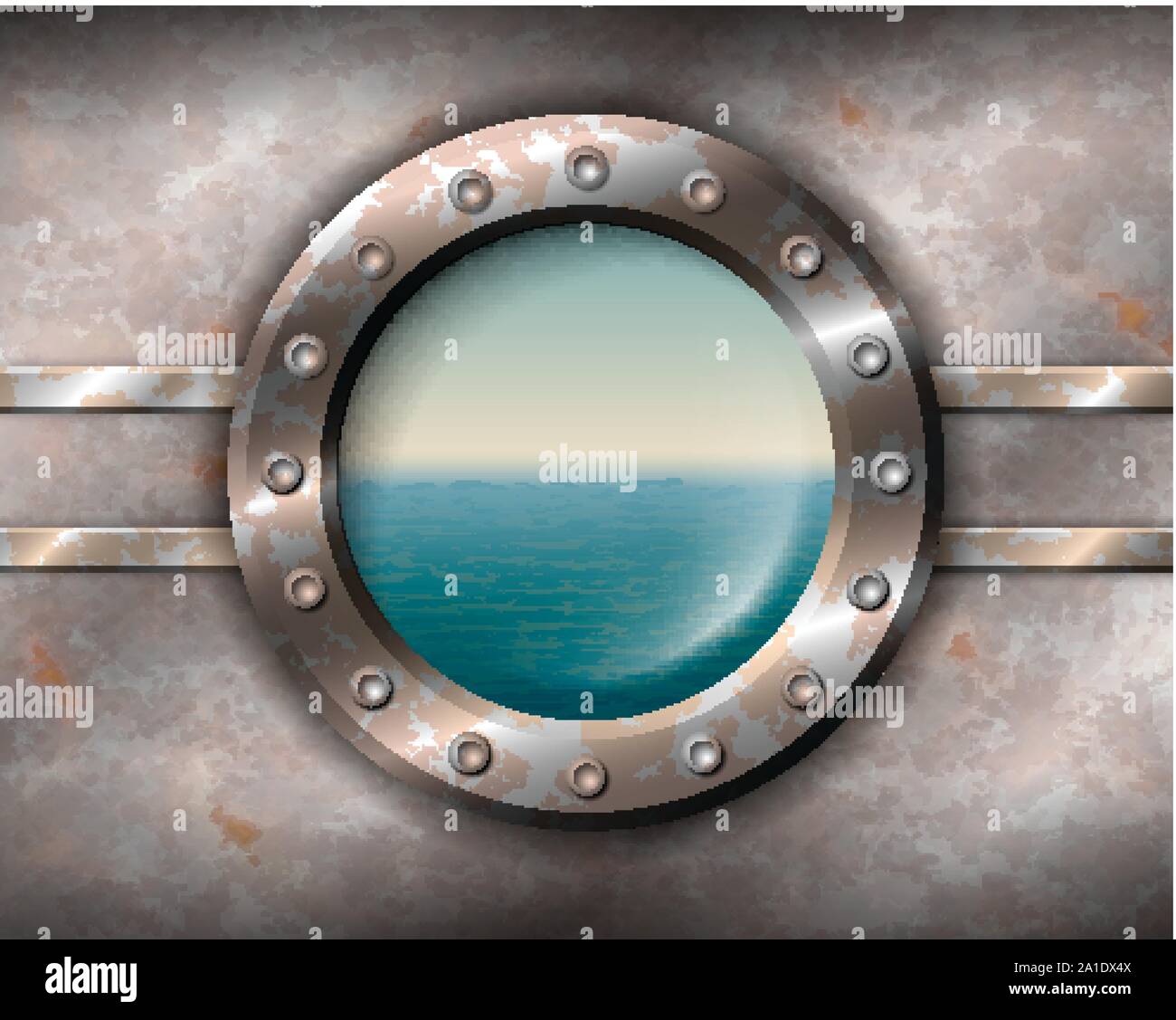 Vintage boat porthole Stock Vector Images - Alamy