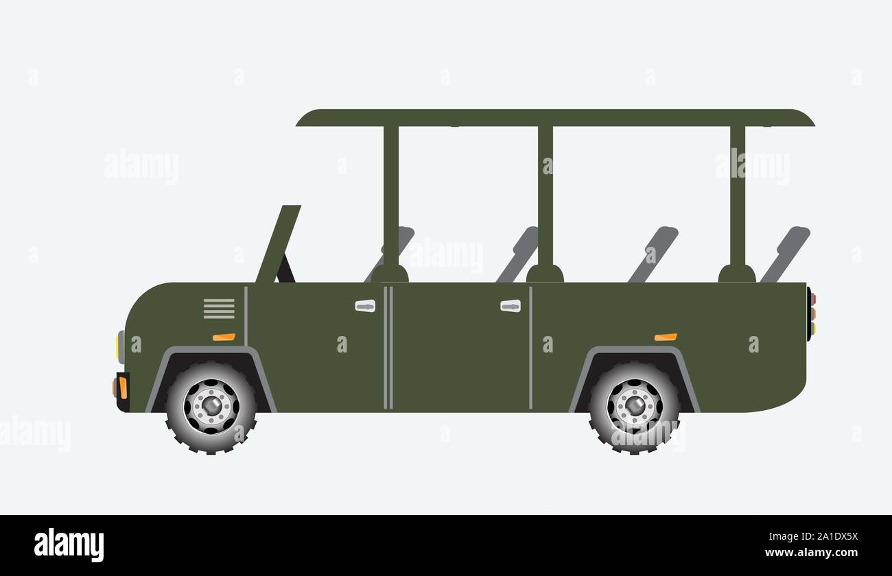 Green off road safari travel Vector Stock Vector Image & Art - Alamy