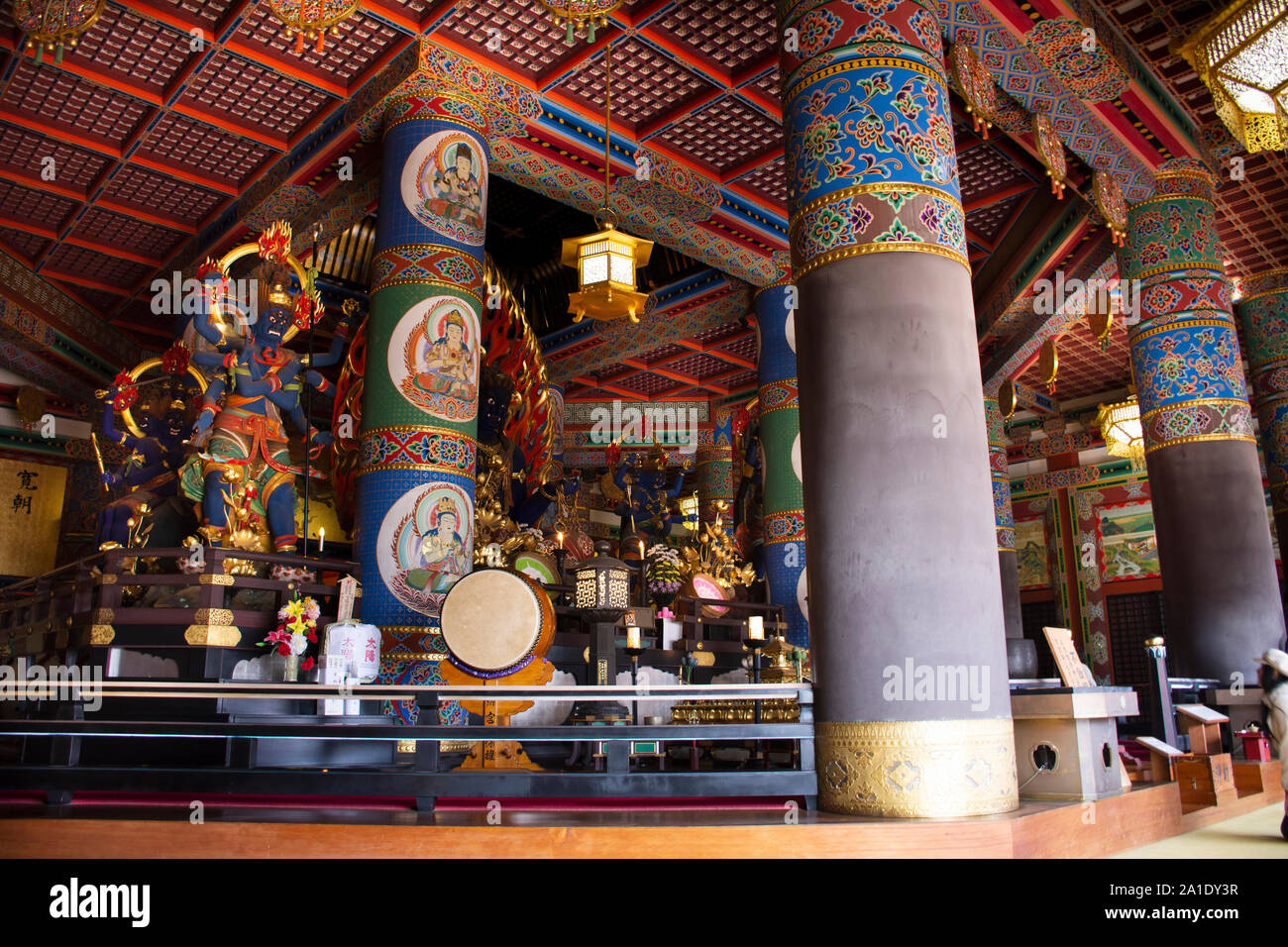 Fudo Myoo statue or Acala in Daitou or Great Peace Pagoda for japanese ...