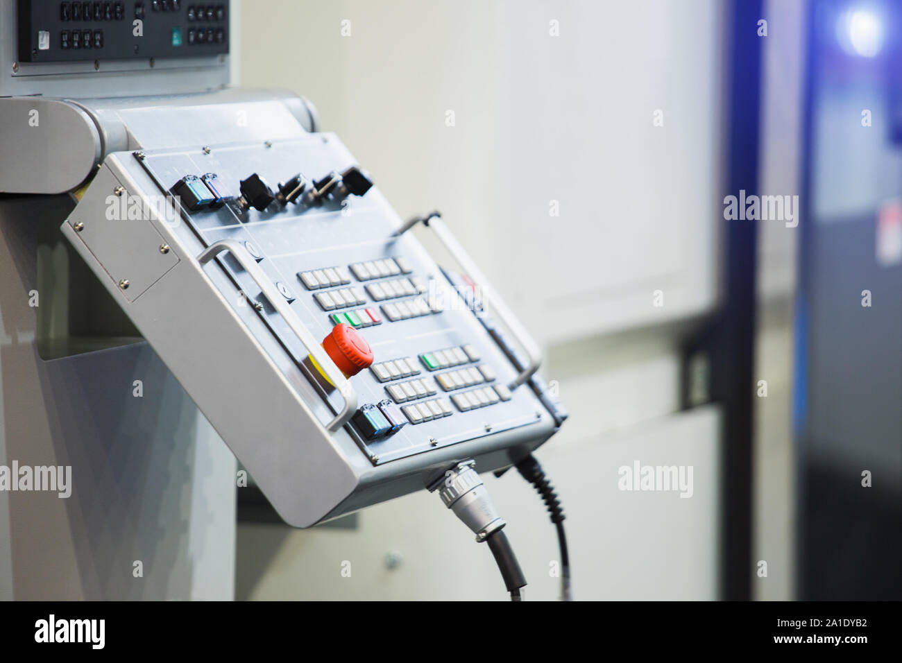 Automatic machine control panel at a smart factory Stock Photo - Alamy
