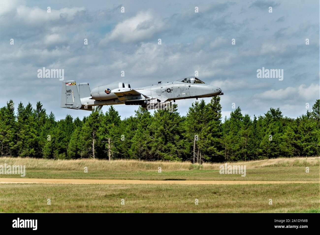 An A-10 Thunderbolt with the 104th Fighter Squadron of the Maryland Air ...