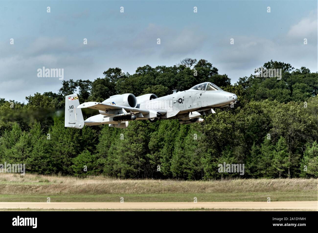 An A-10 Thunderbolt with the 104th Fighter Squadron of the Maryland Air ...