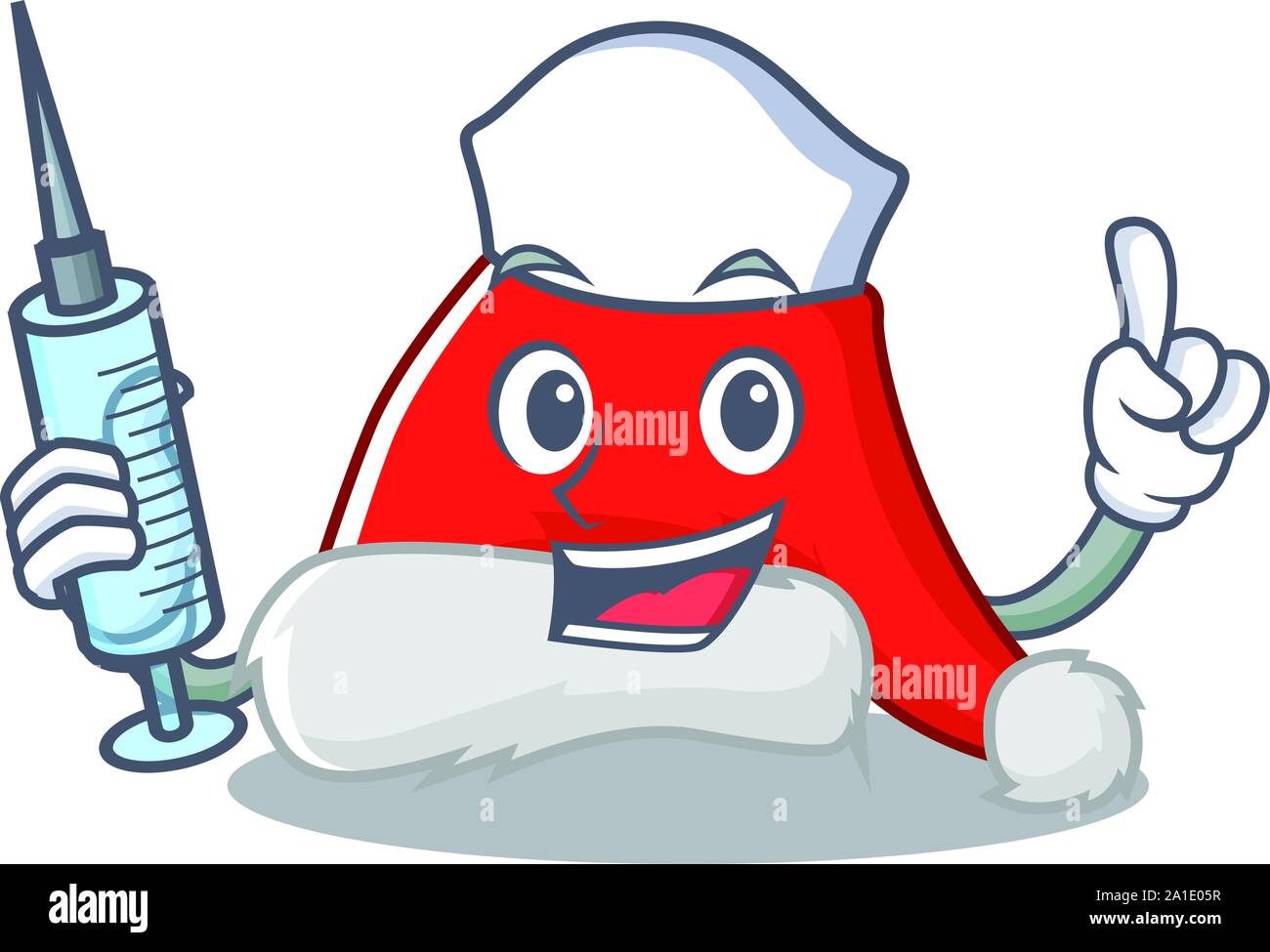 Nurse santa hat kept in cartoon cupboard Stock Vector Image & Art - Alamy