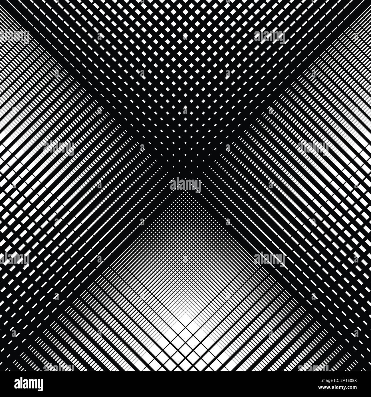 Grid, mesh pattern, texture with dynamic, irregular lines. Intersecting stripes matrix, grating ...