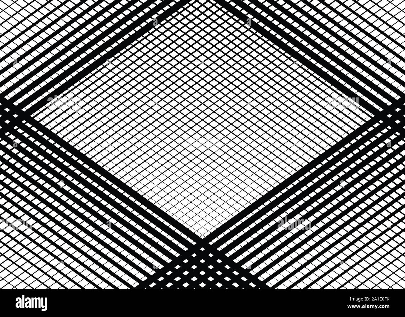 Matrix, grid, mesh pattern of intersecting irregular, dynamic lines ...