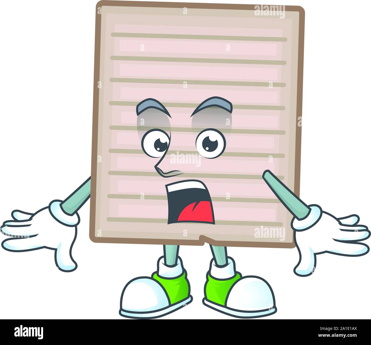 Surprised vintage scrapbook paper cartoon for note Stock Vector Image ...