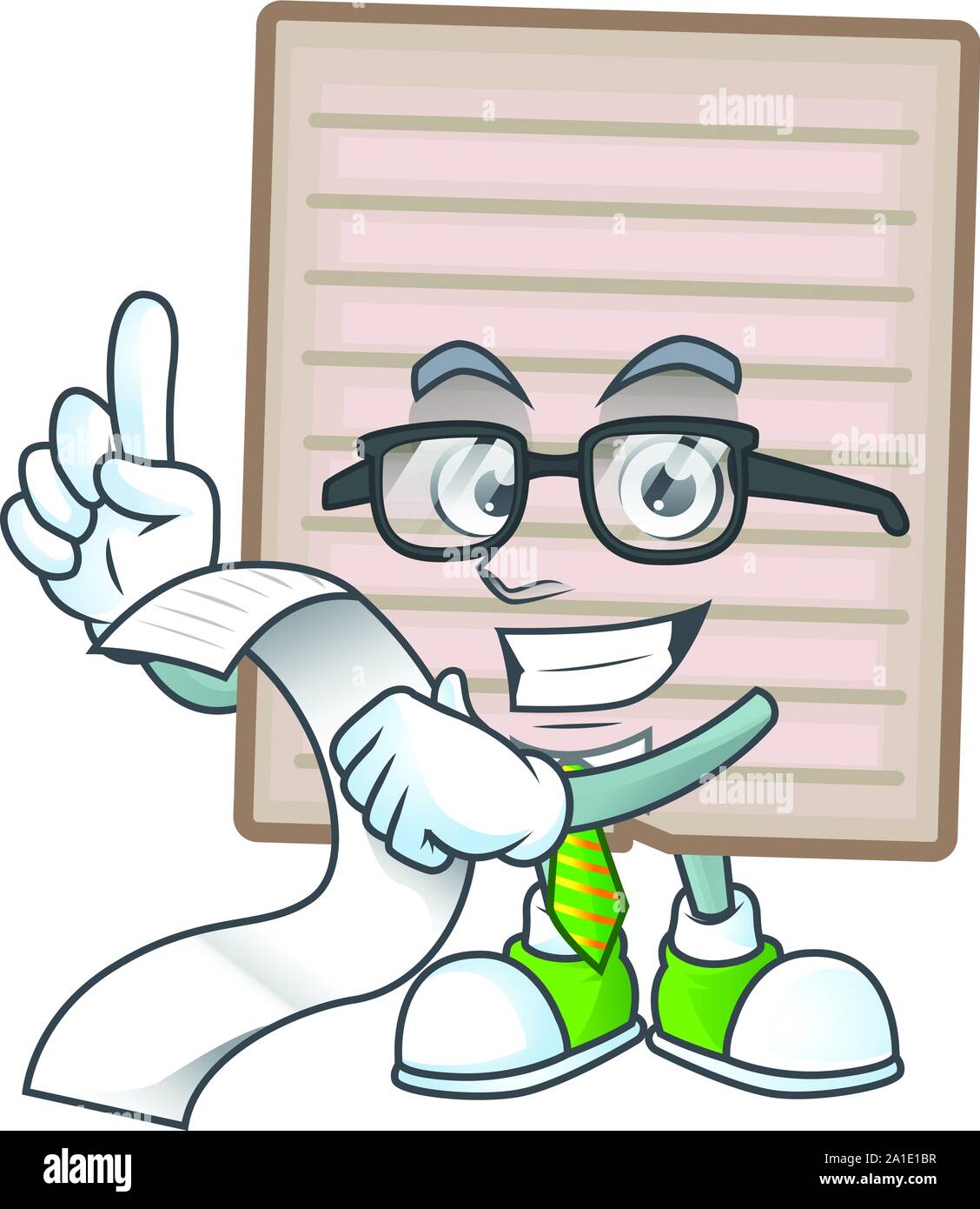 With menu vintage scrapbook paper cartoon for note Stock Vector Image ...