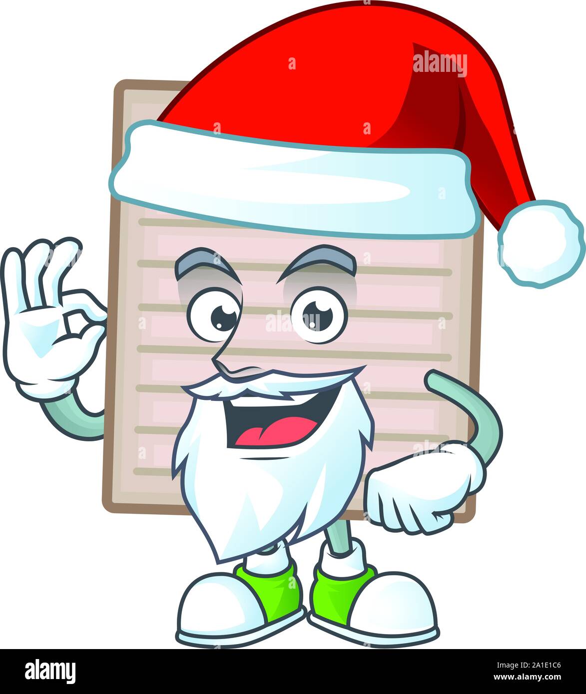 Santa vintage scrapbook paper cartoon character mascot Stock Vector ...