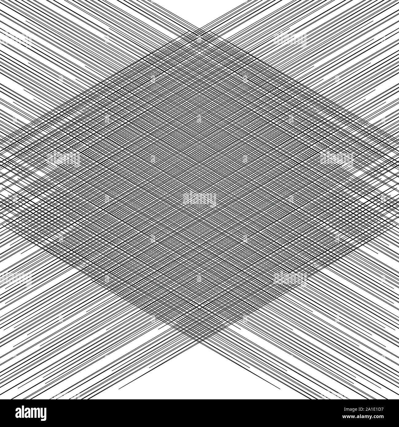 Grid, mesh pattern, texture with dynamic, irregular lines. Intersecting stripes matrix, grating ...