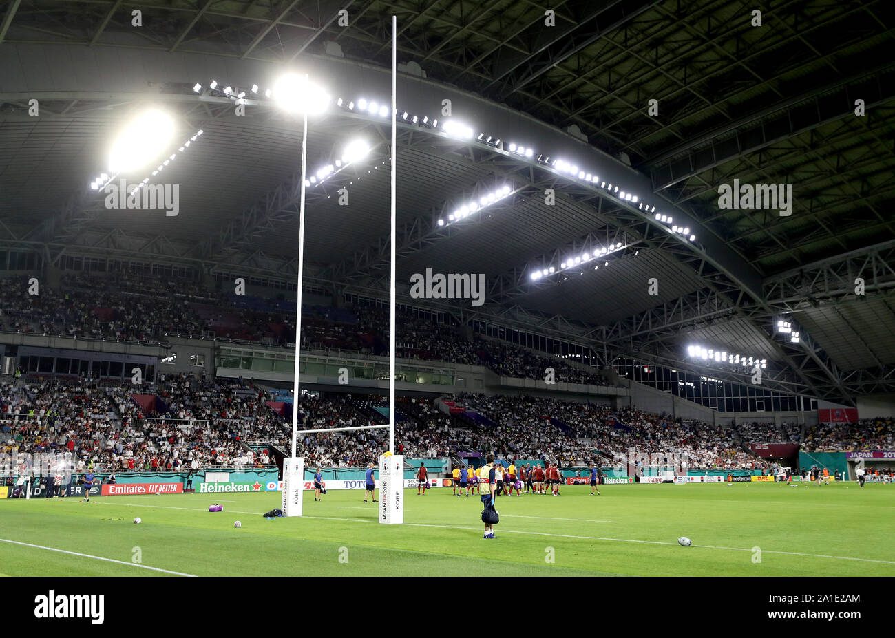 A general view of the ground ahead of kick-off during the 2019 Rugby ...