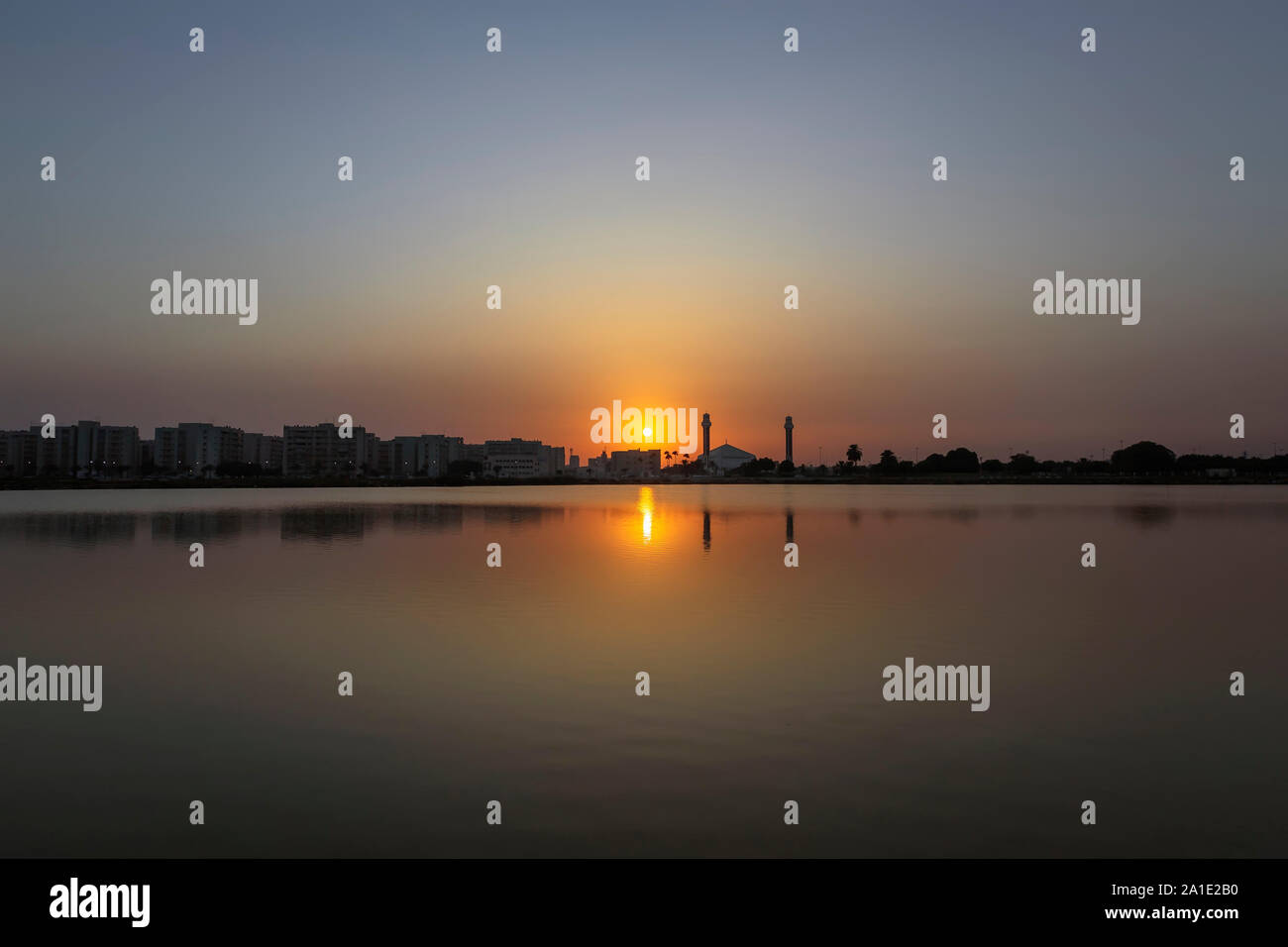 Beautiful sunset view in Khobar corniche Saudi Arabia Stock Photo - Alamy