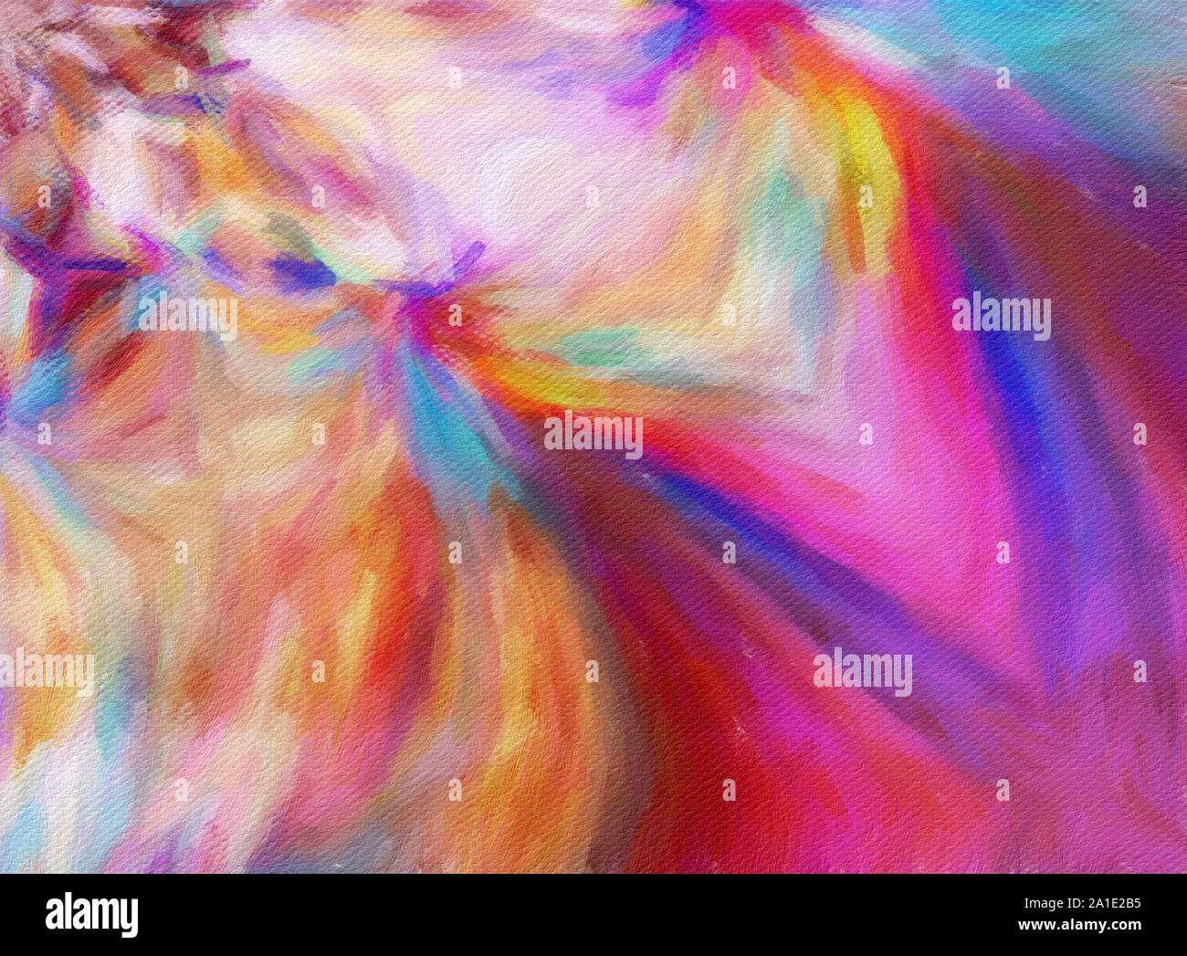 Abstract painting in oil background, splashes of paint on canvas ...
