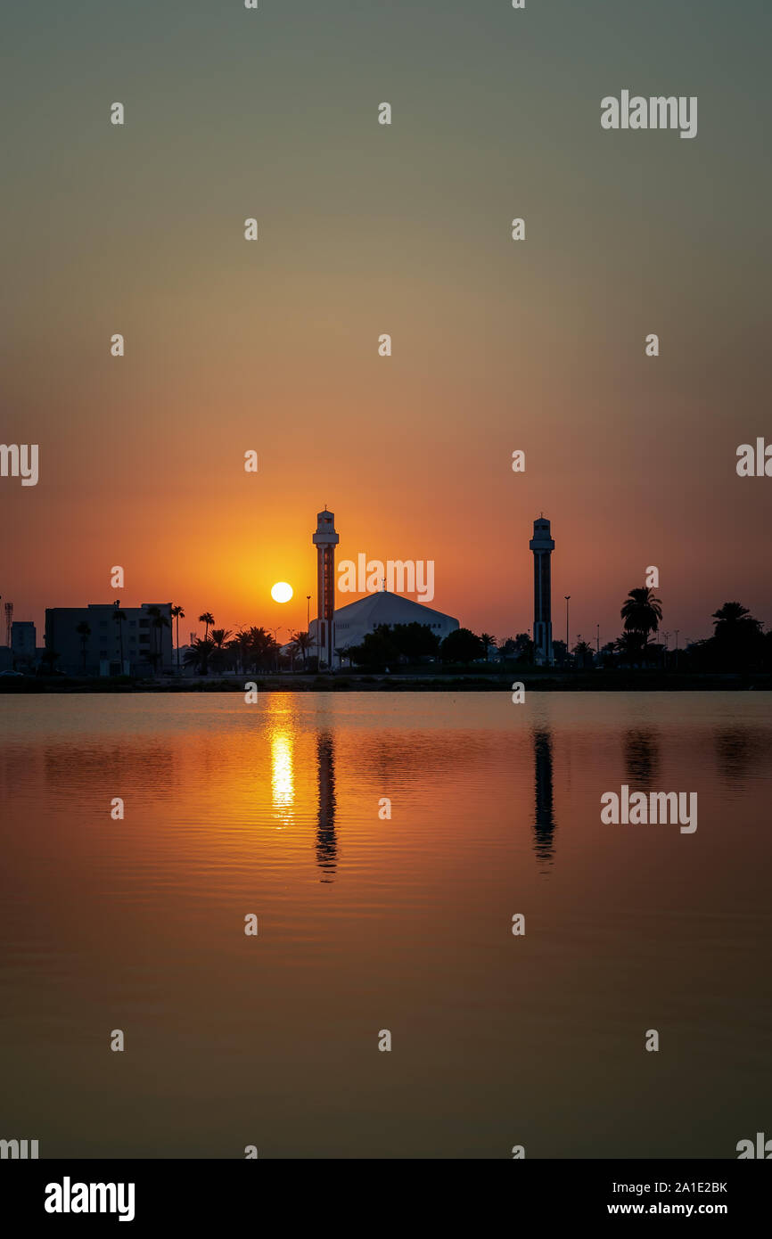 Beautiful sunset view in Khobar corniche Saudi Arabia Stock Photo - Alamy