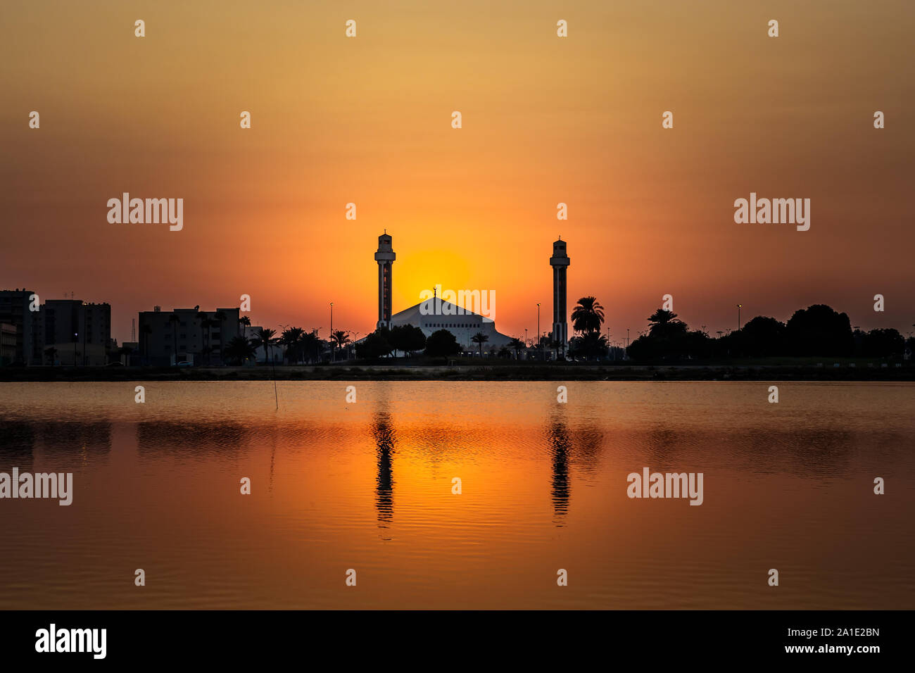 Beautiful sunset view in Khobar corniche Saudi Arabia Stock Photo - Alamy
