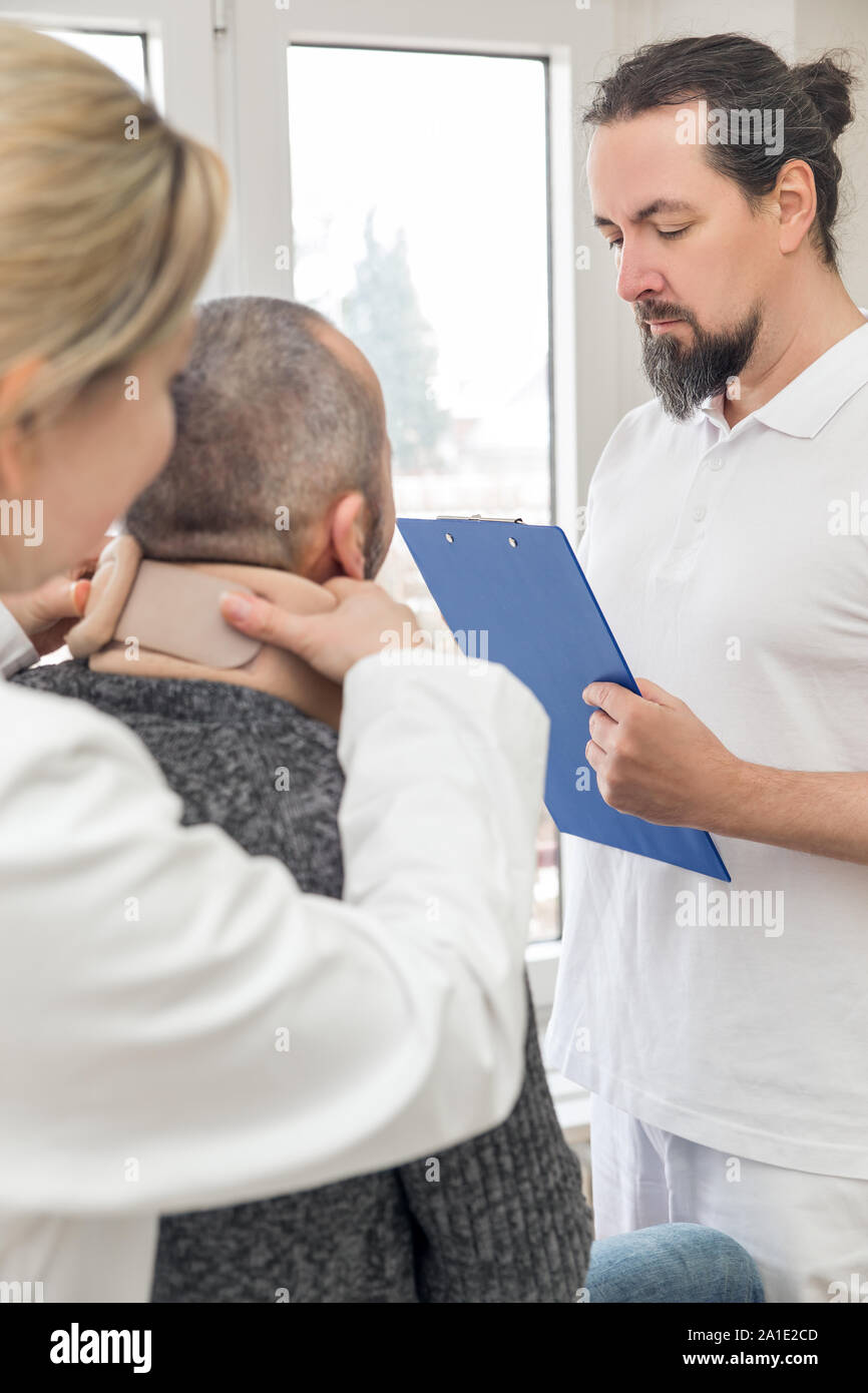 Neck brace hi-res stock photography and images - Alamy