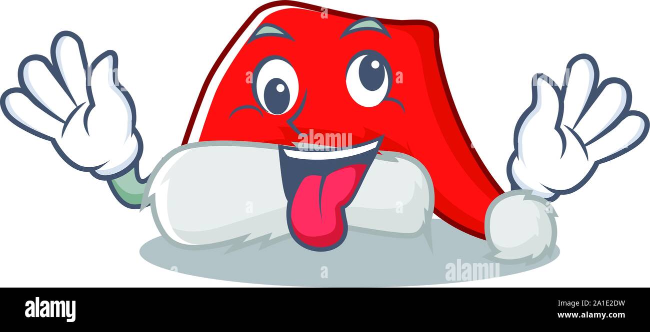 Crazy santa hat folds over character drawer Stock Vector Image & Art ...