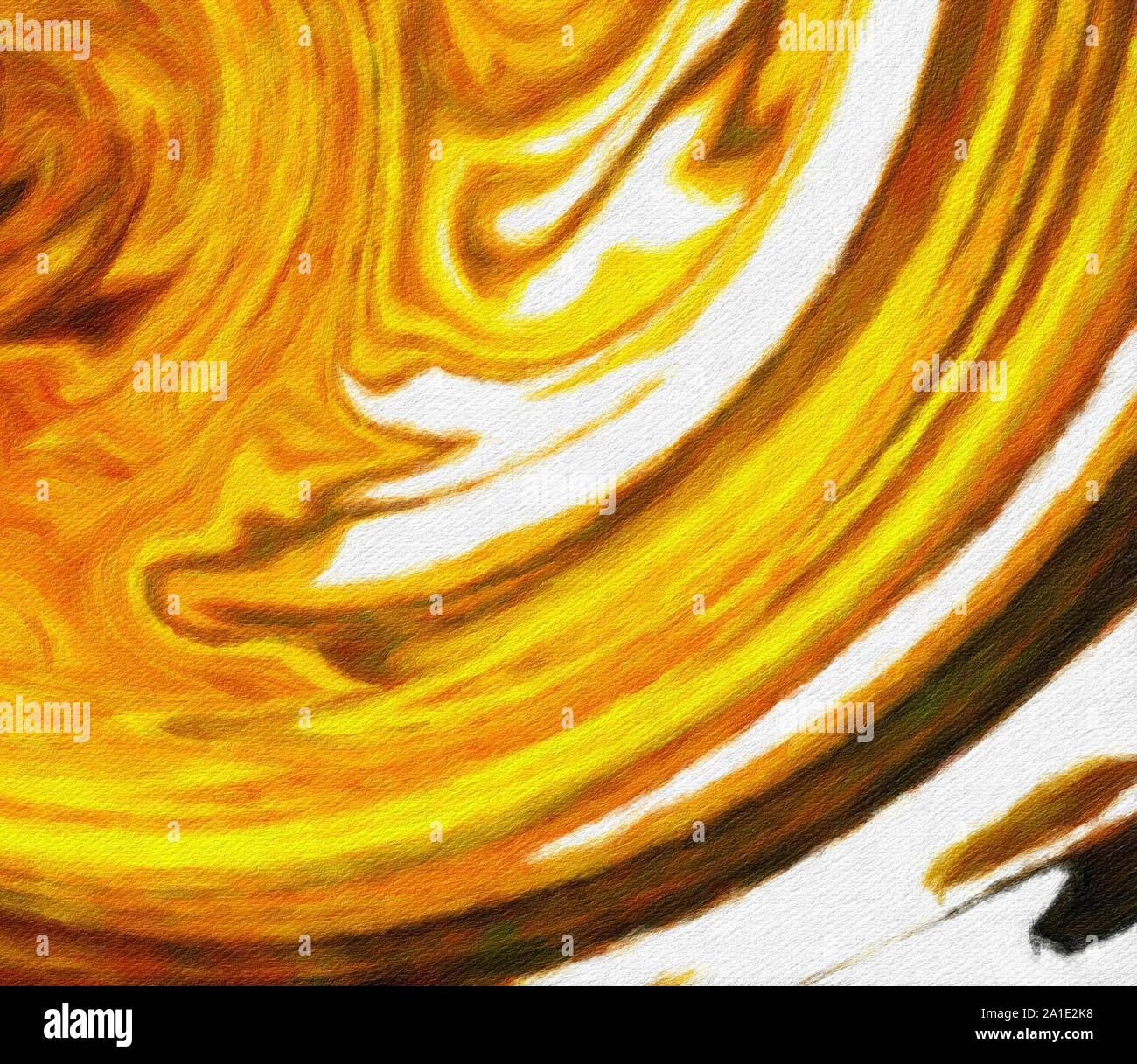 Abstract painting in oil background, splashes of paint on canvas ...