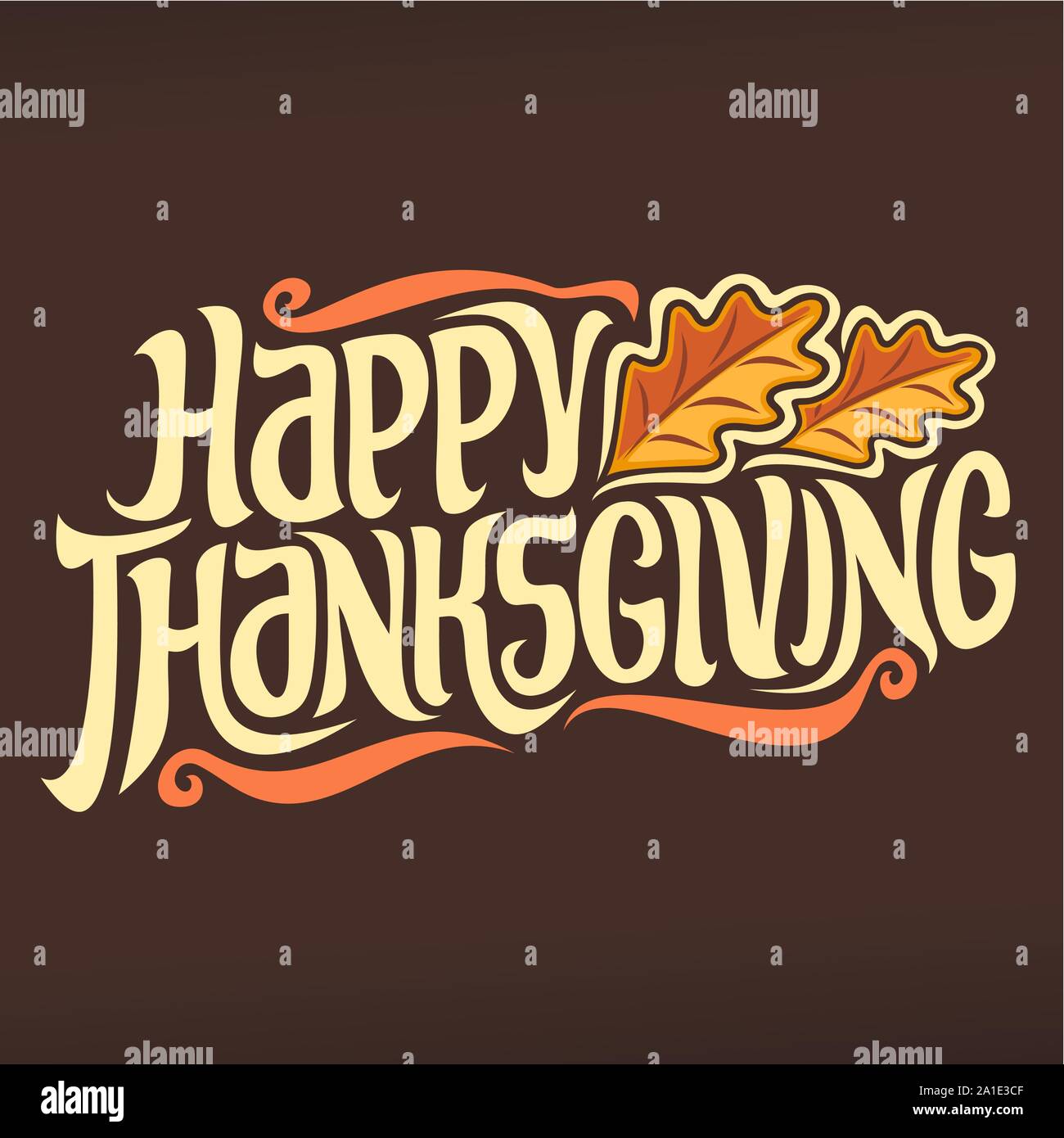 Happy thanksgiving text on Stock Vector Images - Alamy