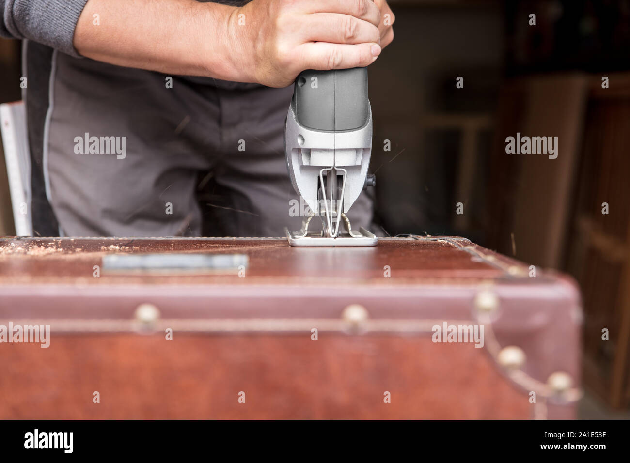 Cutting chest hi-res stock photography and images - Alamy