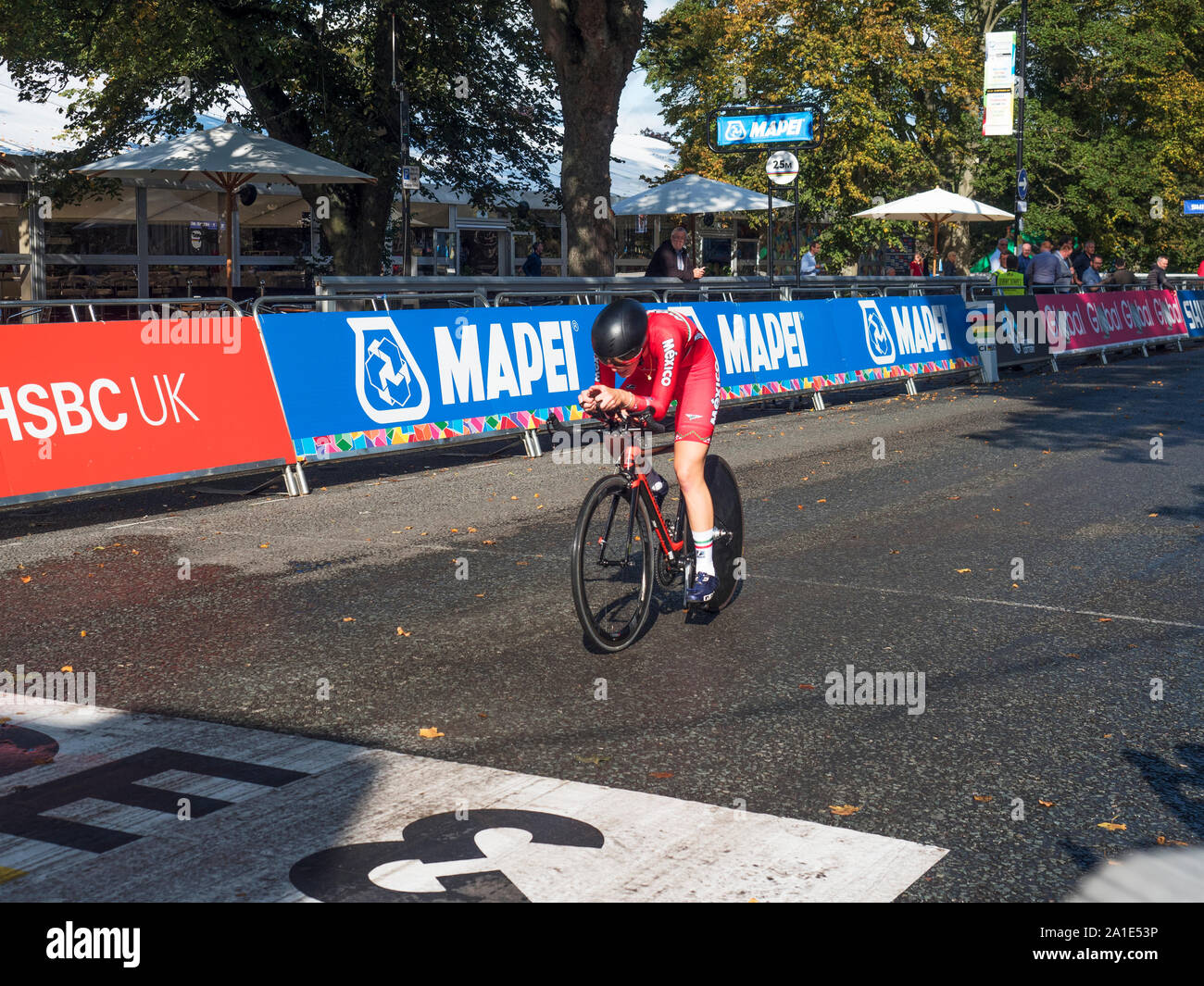 Victoria Velasco Fuentes of Mexico finishing the Womens Junior ...