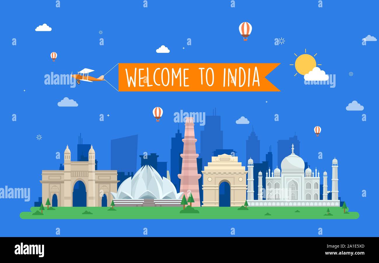 Welcome to india hi-res stock photography and images - Alamy