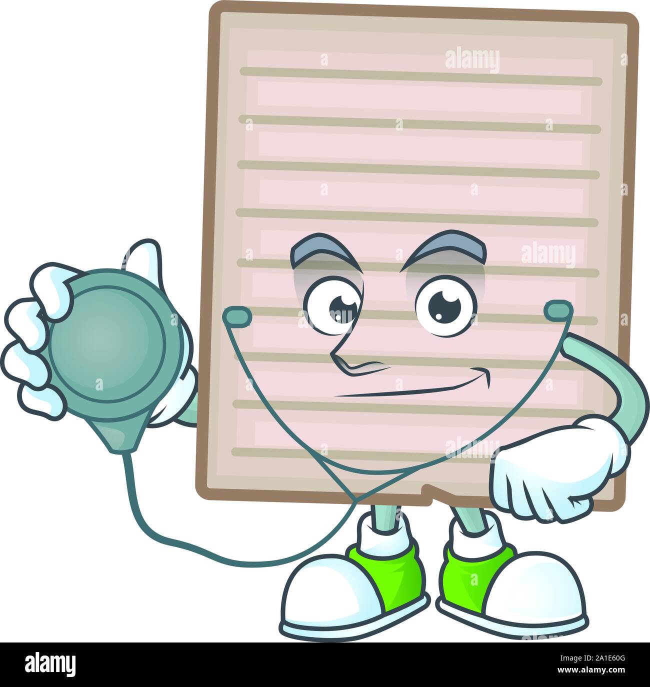 Doctor vintage scrapbook paper cartoon with mascot Stock Vector Image ...