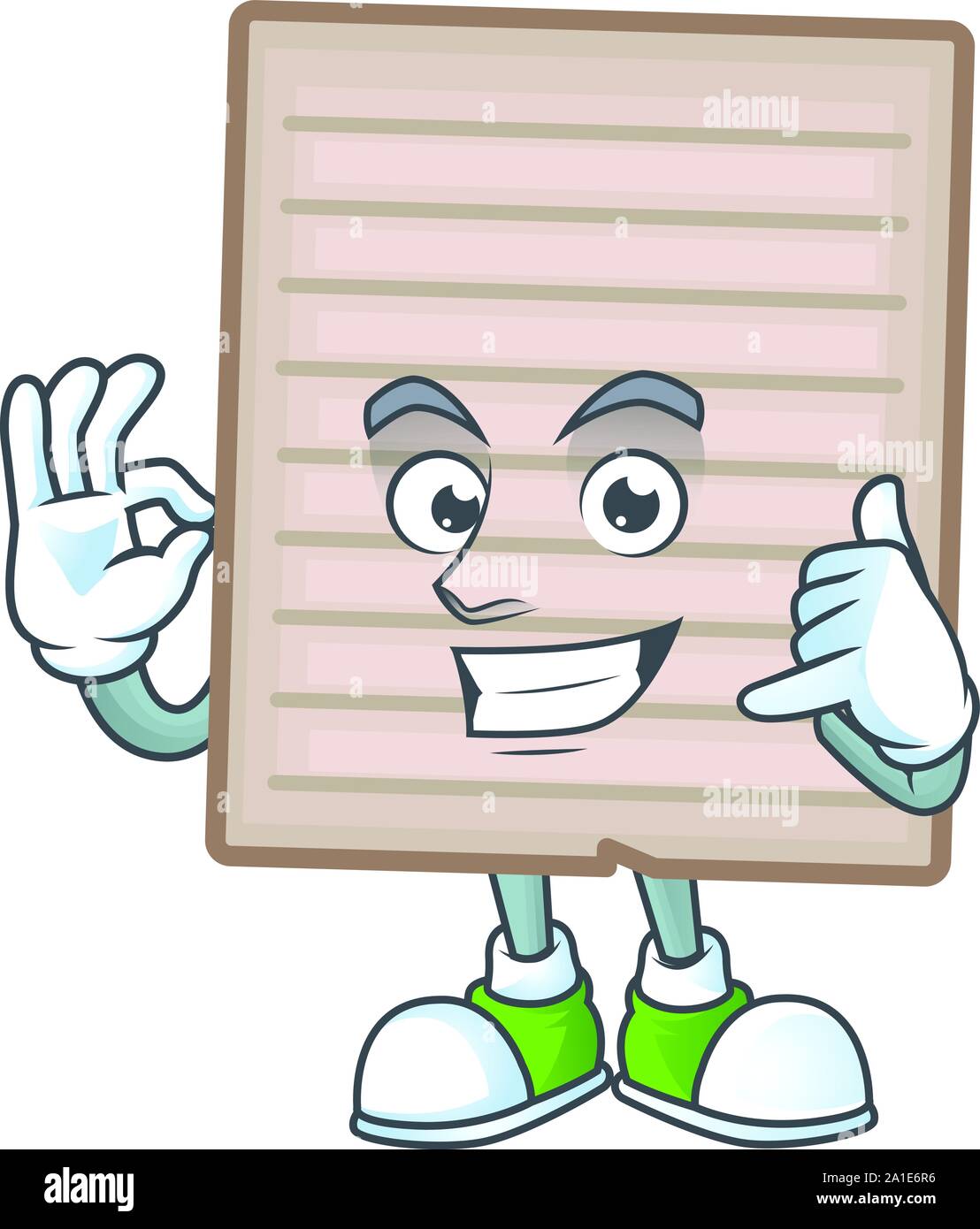 Call me vintage scrapbook paper cartoon character mascot Stock Vector ...