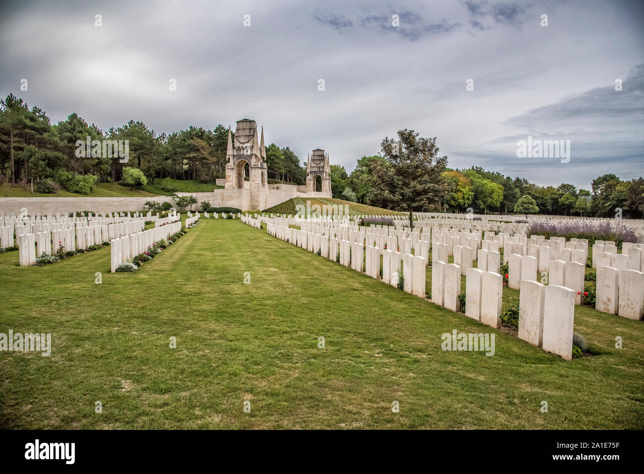 Etaples First World War Military Cemetery at Etaples on the northern ...