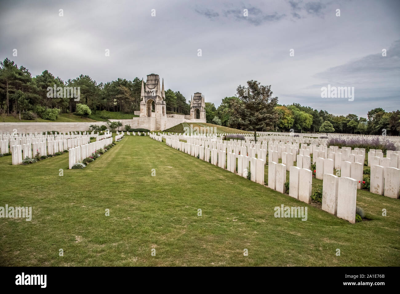 Etaples First World War Military Cemetery at Etaples on the northern ...