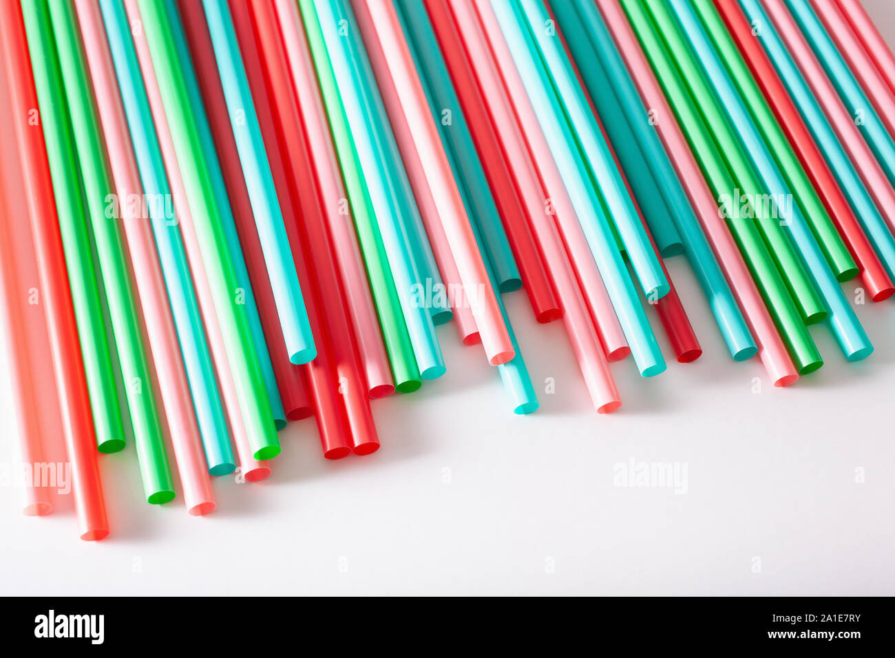 Single use plastic drinking straws Stock Photo - Alamy